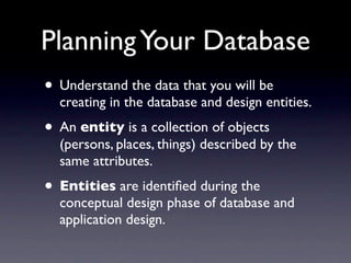 Week3 Lecture Database Design | PPT