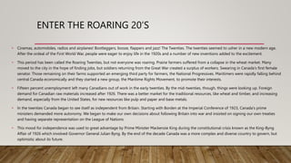 Week 3 Lesson 2 - Canada After ww1 - 1929.pptx