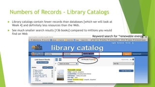 Week 3 lib cat_class | PPT