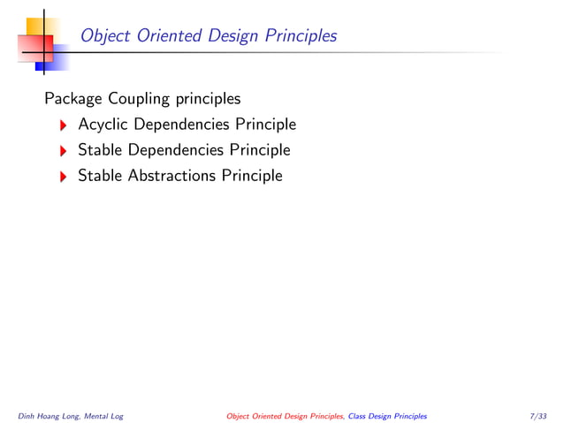 Object Oriented Design Principle | PPT