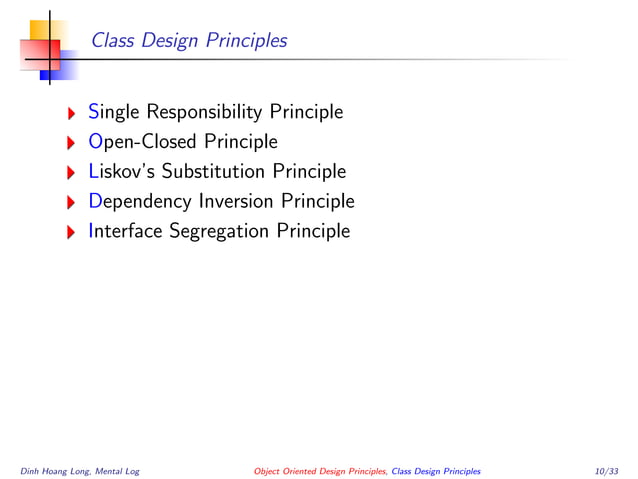 Object Oriented Design Principle | PPT