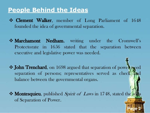 Montesquieu Separation Of Powers