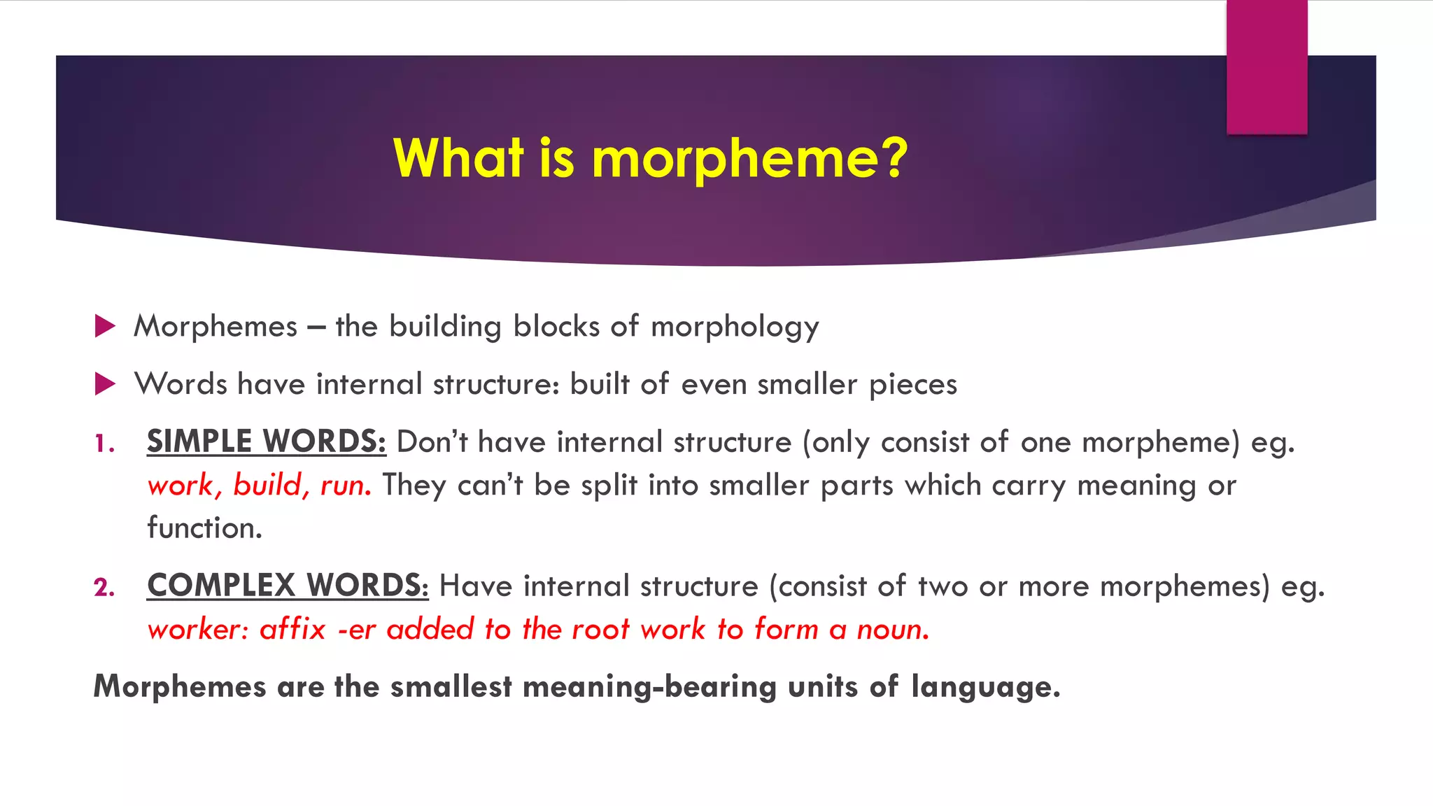 Week 3 morphology copy2 | PDF
