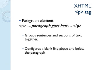 Introduction to XHTML | PDF