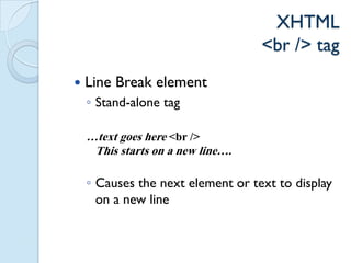 Introduction to XHTML | PDF