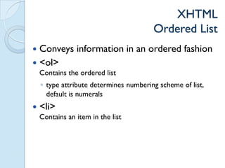 Introduction to XHTML | PDF