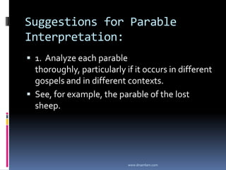 Week 3 Parables | PPTX