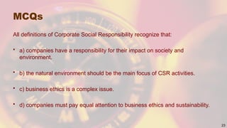An introduction to corporate social responsibility | PPT