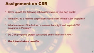 An introduction to corporate social responsibility | PPT