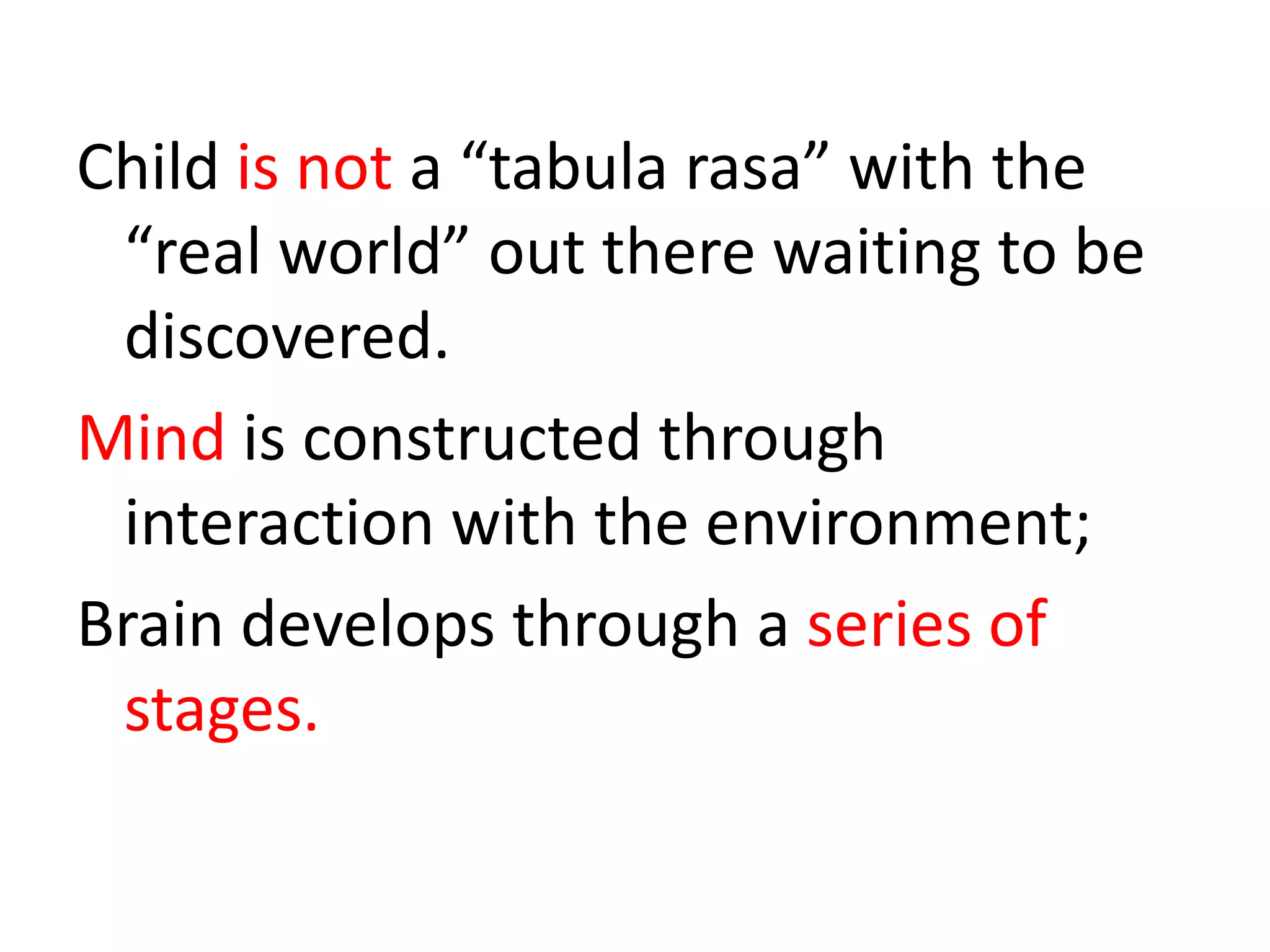 Week 3 presentation piaget | PPTX