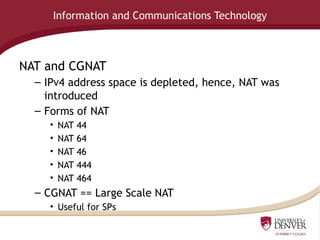 IP addressing week 3 presentation ICT DU | PPT
