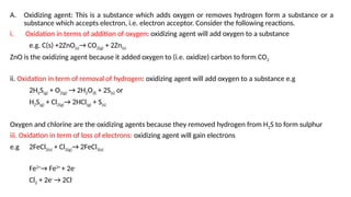 Oxidation and Reduction reactions with balancing of redox reactions.pptx
