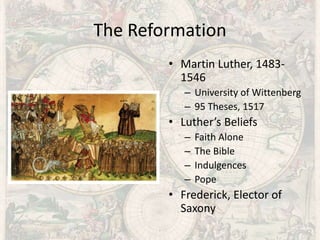 Week 3 (Reformation and Exploration) | PPTX