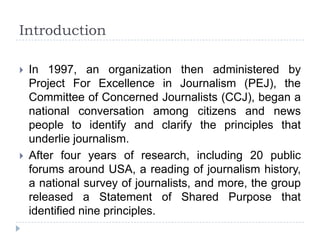 Week 3 role of journalism | PPTX