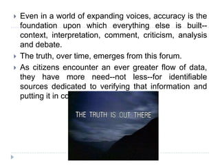 Week 3 role of journalism | PPT