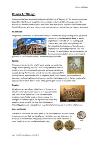 Roman Art/Design | DOCX