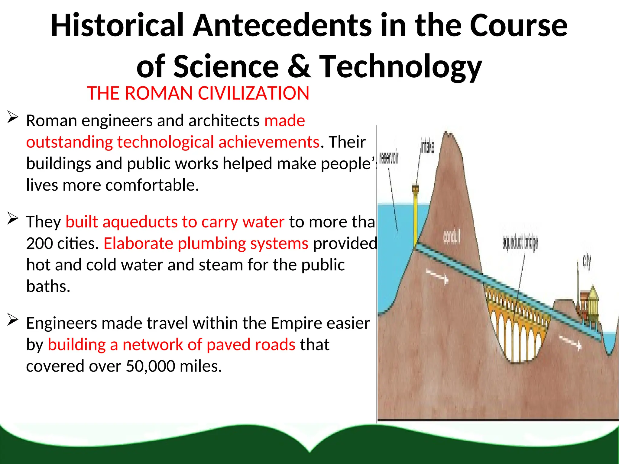 Science and Technology during Roman and Greek Civilization | PPT