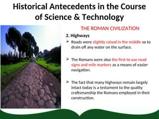 Science and Technology during Roman and Greek Civilization | PPT