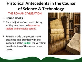 Science and Technology during Roman and Greek Civilization | PPT