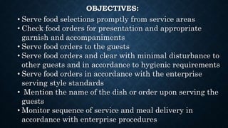 Serve Food Orders Power point Presentation | PPTX