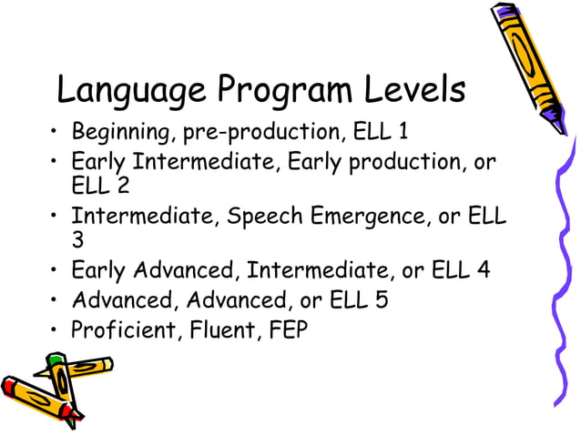 ESOL Content Programs and Terminology | PPT