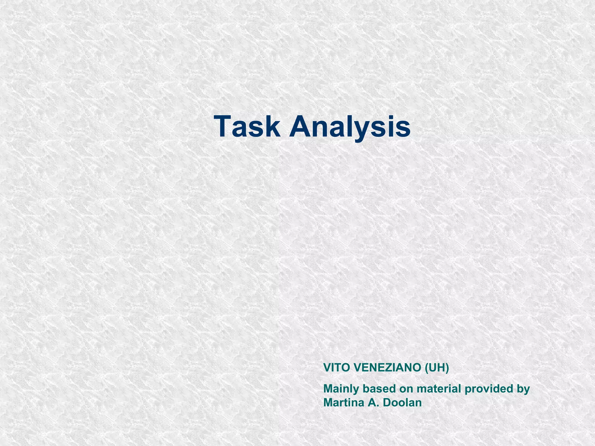 Week3 task analysis_v1 (3) | PPT | Home & Garden