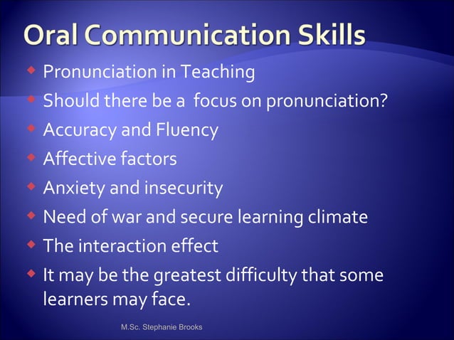 Week 3 teaching oral skills 1 | PPT