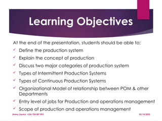 Jimmy opoka _The Production System.pptx
