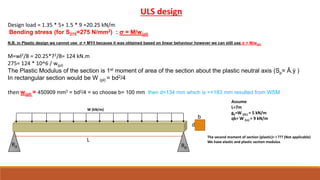 Plastic and Elastic section modulus for T shape | PDF