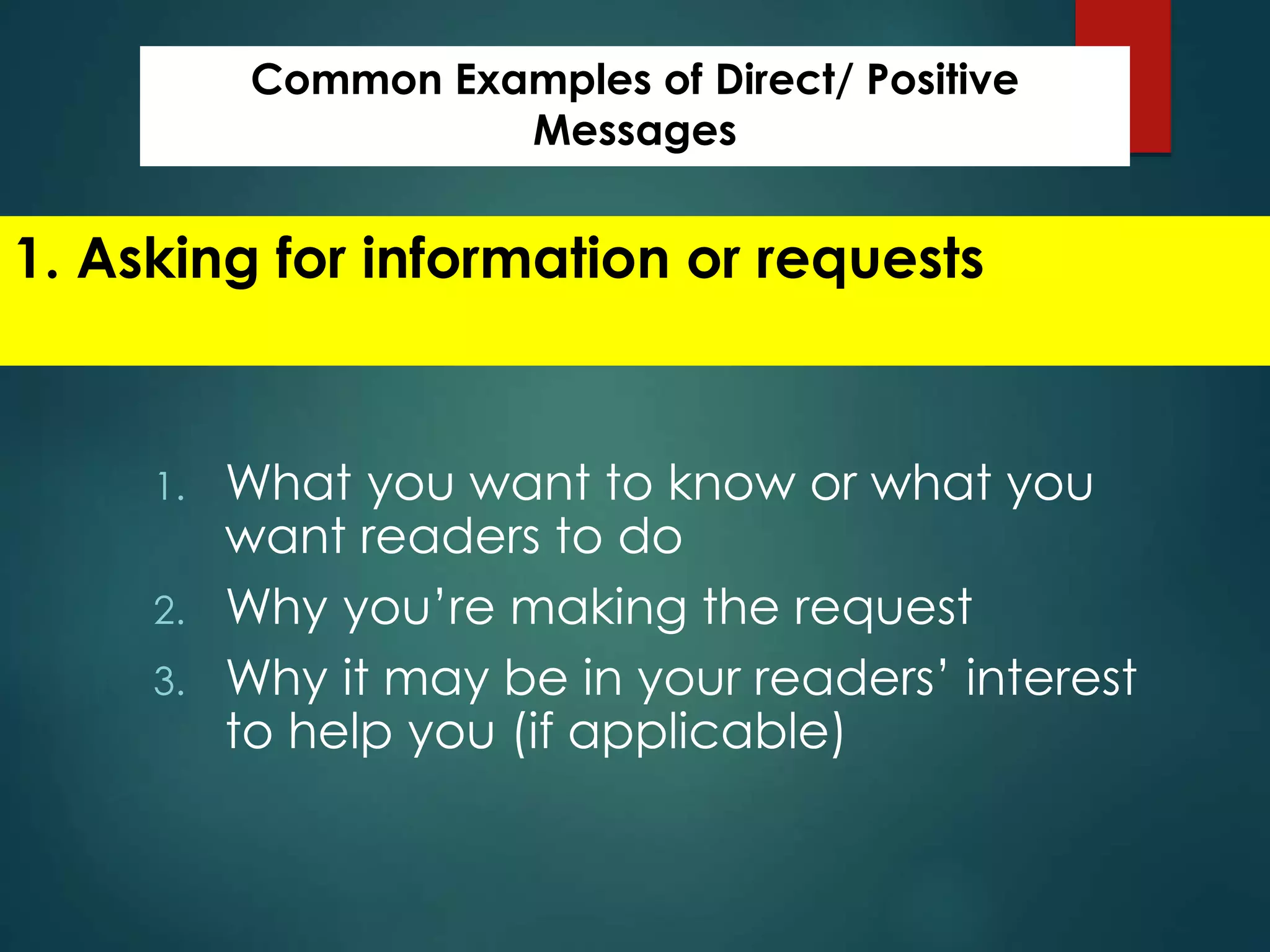 LIB300_Week 3 Writing Positive Messages | PPT