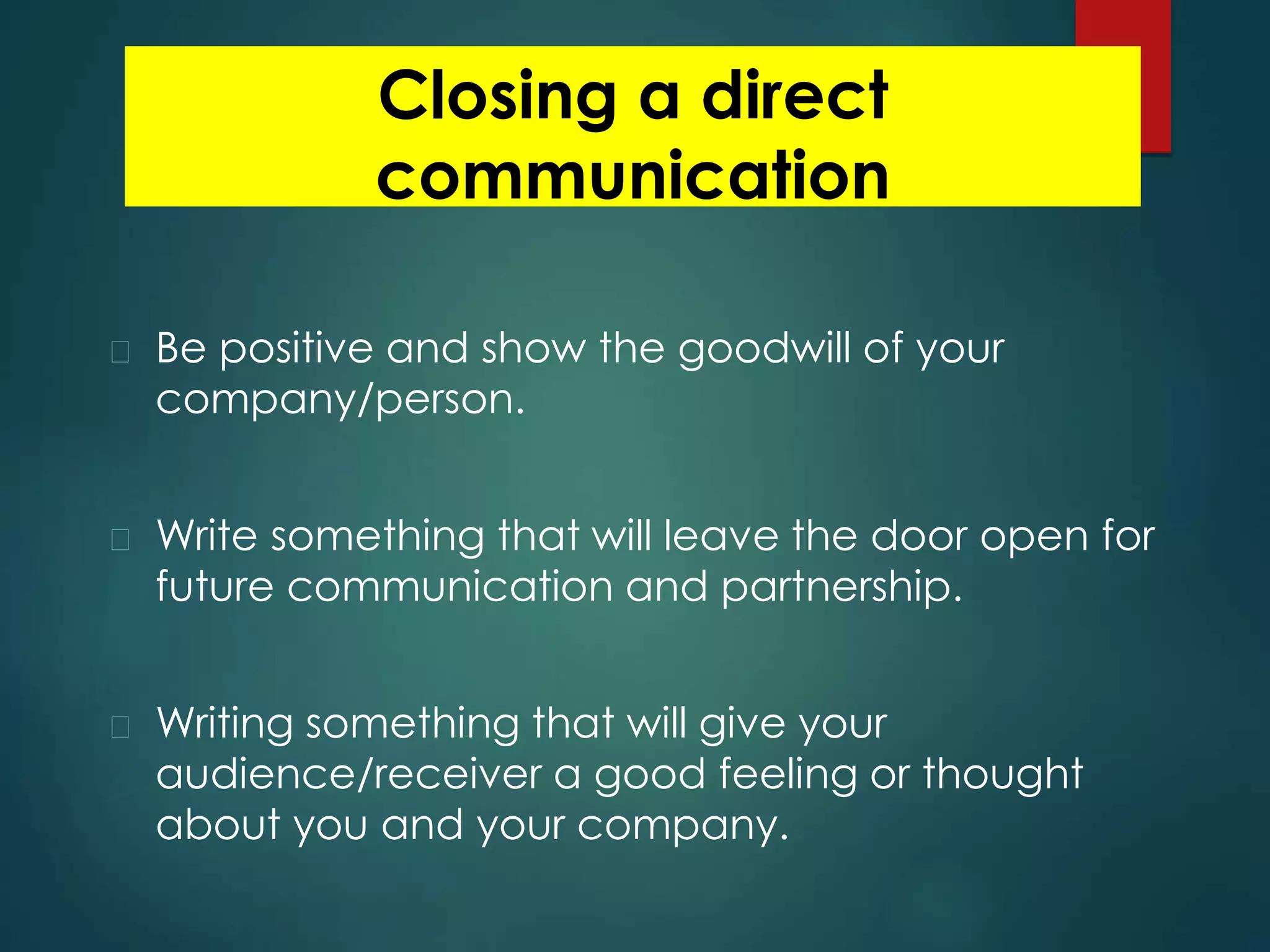 LIB300_Week 3 Writing Positive Messages | PPT