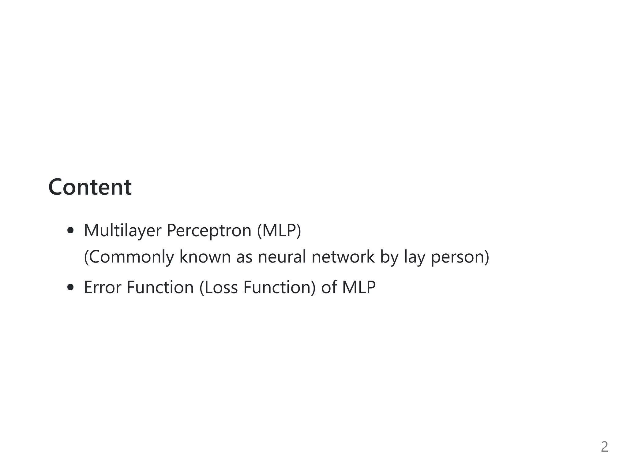 Week4Visual AI(시각 인공지능) Lecture 4 : Multiple Layer Perceptron (MLP) | PDF