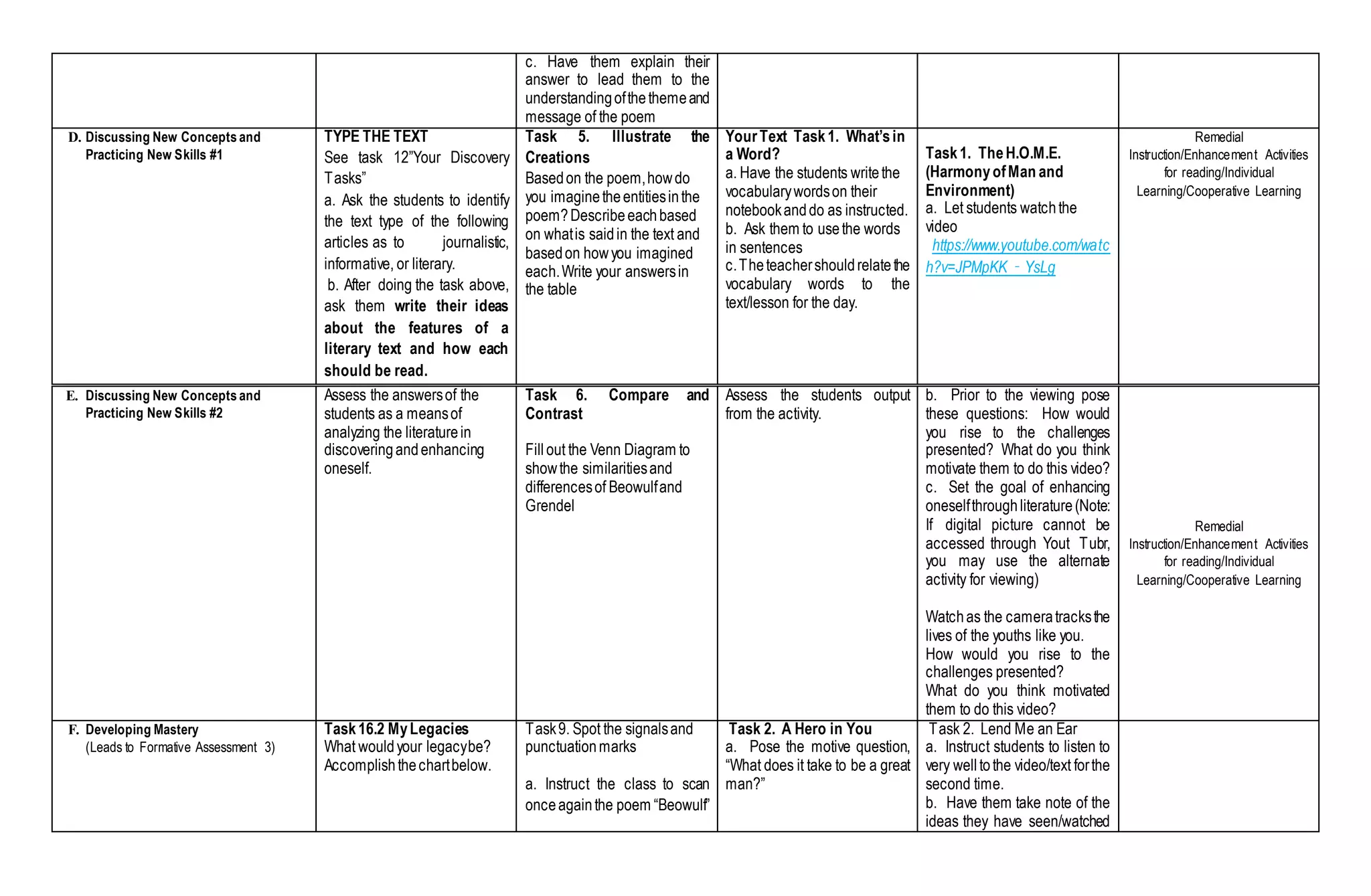 English 9 Q1 Week 4 | DOCX