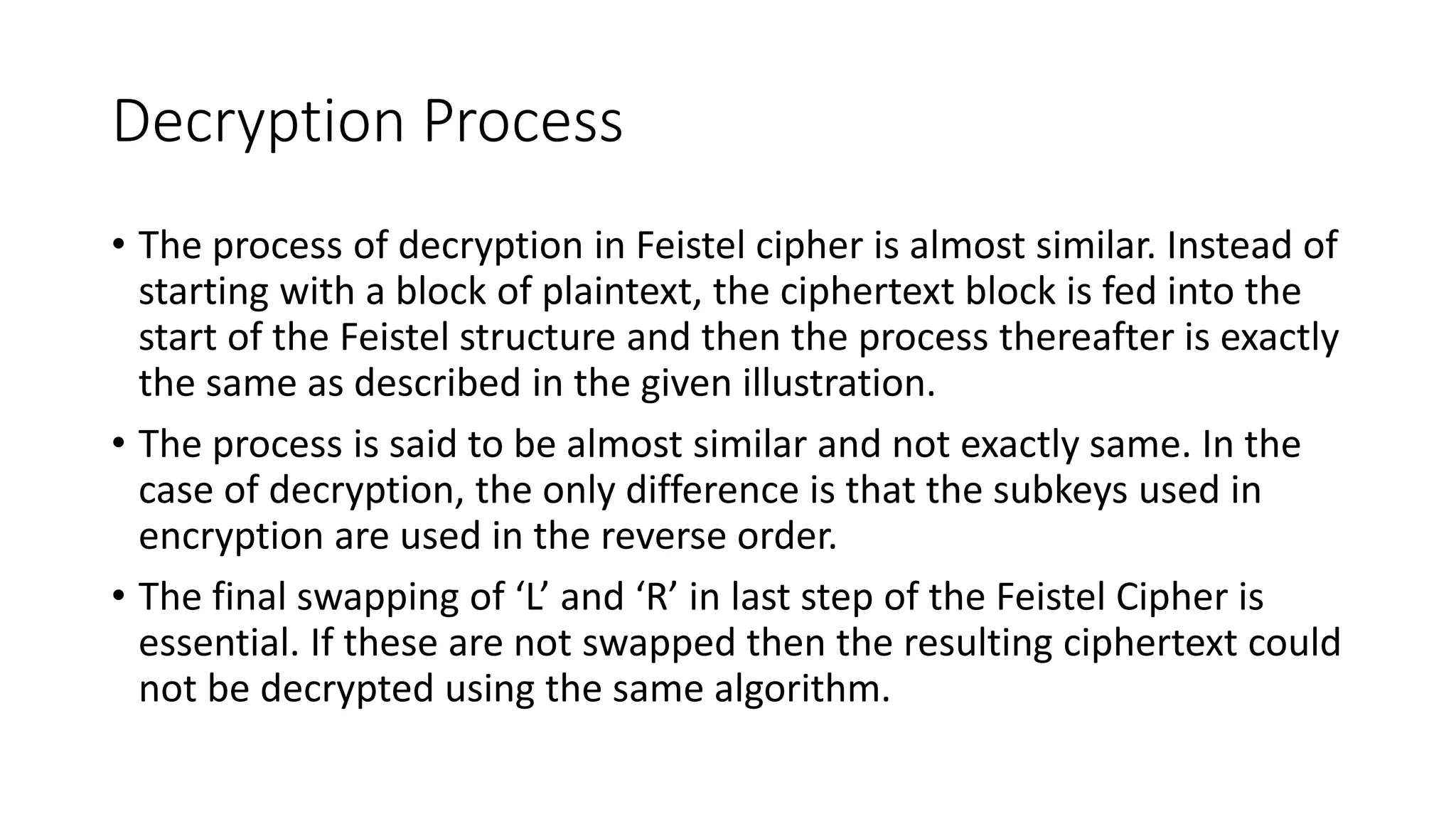 information security(Feistal Cipher) | PPTX