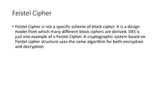 information security(Feistal Cipher) | PPT
