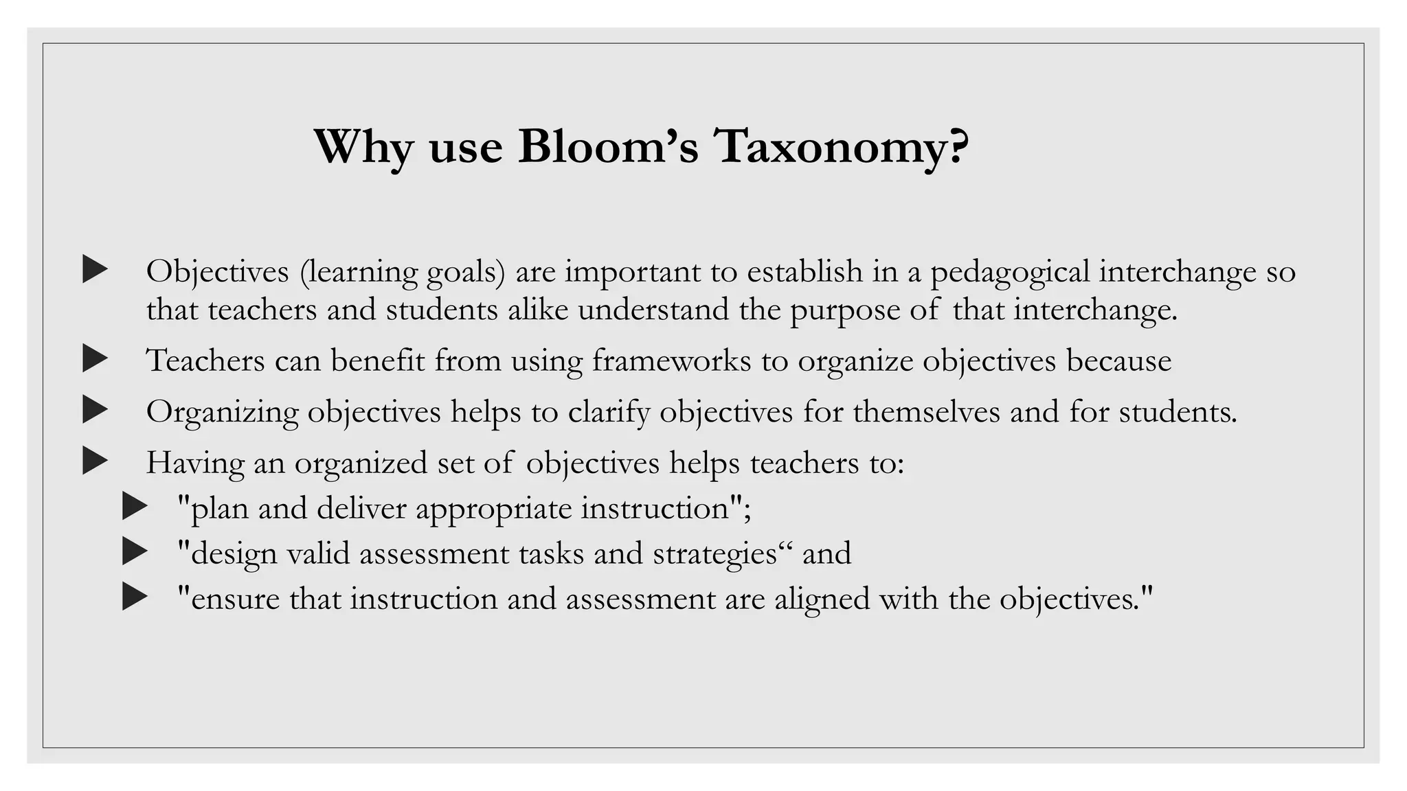 ELT201 Week 4 Lesson Planning: Blooms Taxonomy of Thinking Skills | PPT