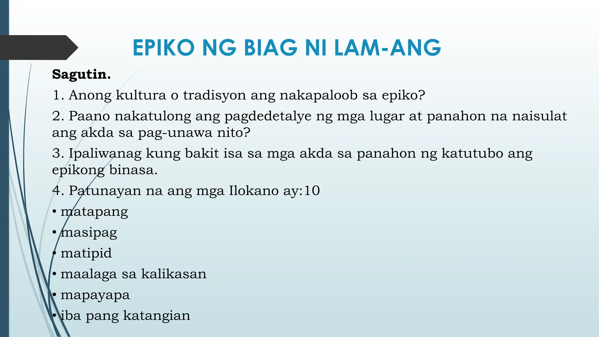 filipino presentation week 4 epiko ng pilipinas | PPTX