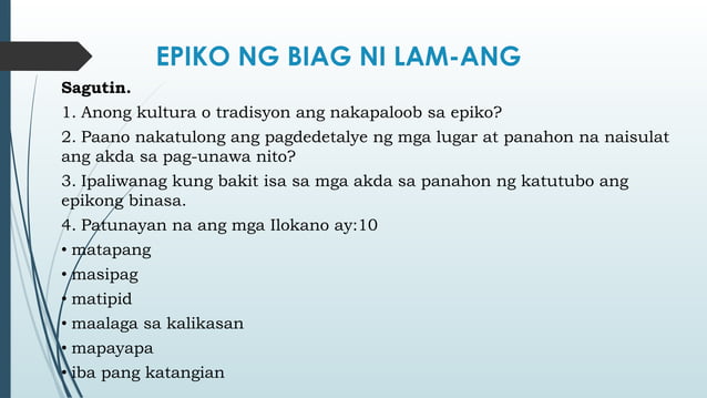 filipino presentation week 4 epiko ng pilipinas | PPTX