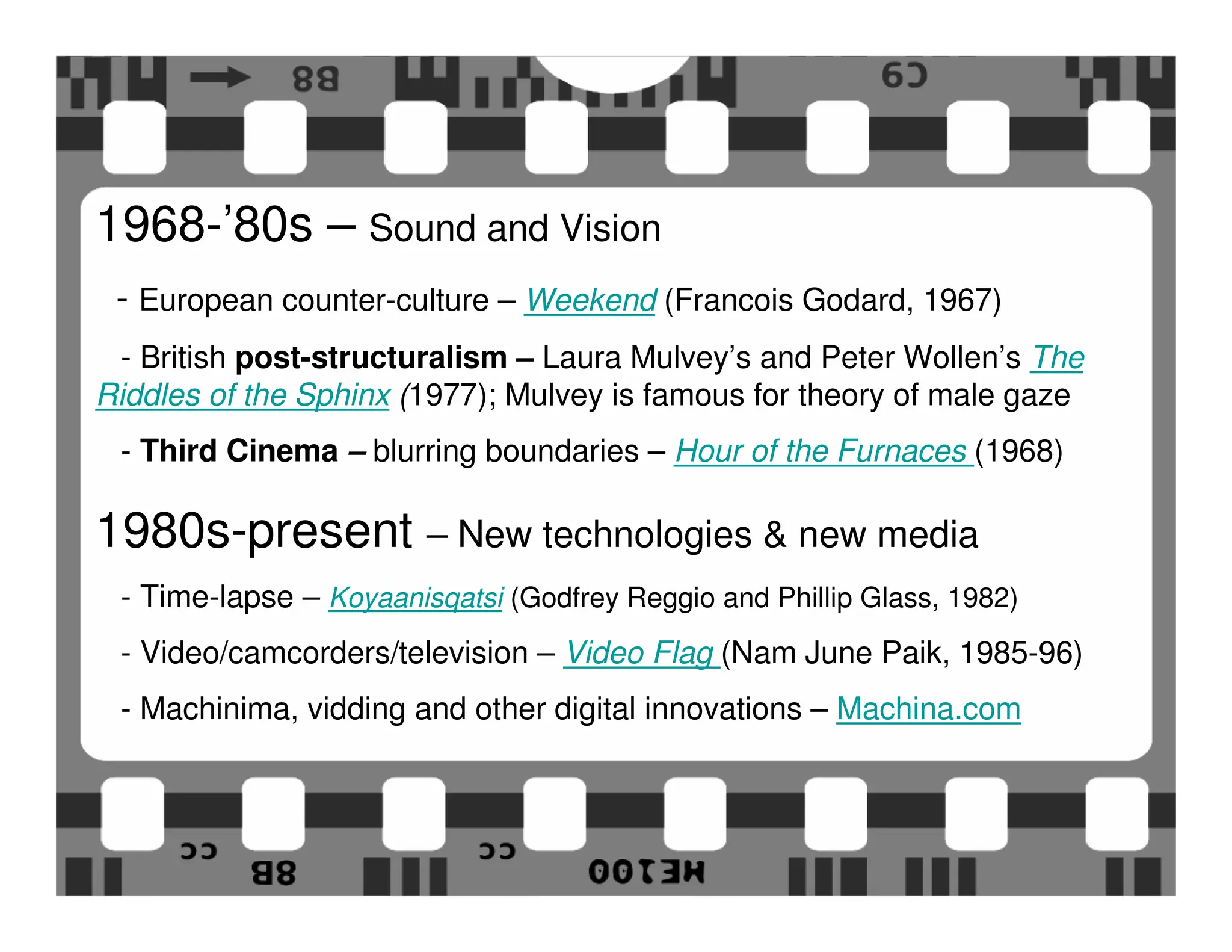 Lecture Week 4 - French Cinema - AvantGarde | PDF