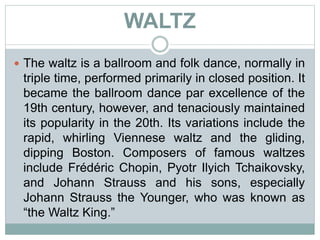 Week 4 ballroom dance power point presentation | PPTX