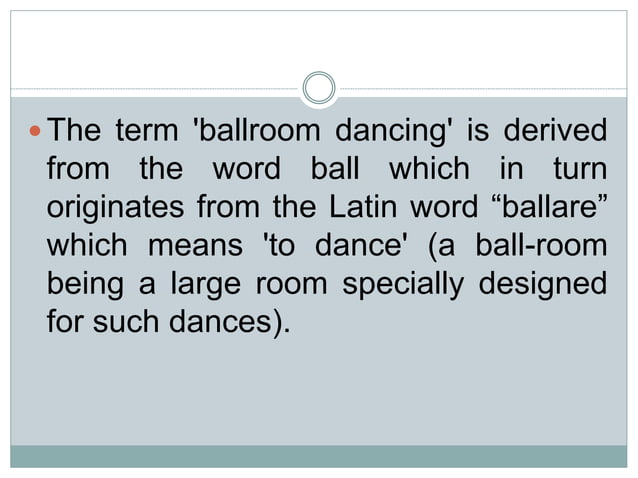 Week 4 ballroom dance power point presentation | PPTX