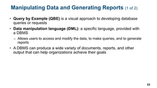 ITEC 1010 - Information and Organizations Database System and Big data ...