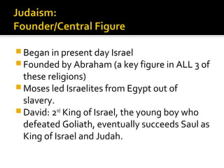 Week 4 day 1- religion | PPT