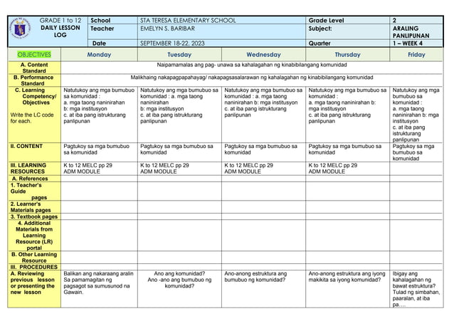 WEEK4-daily lesson Log in araling panlipunan-AP.docx