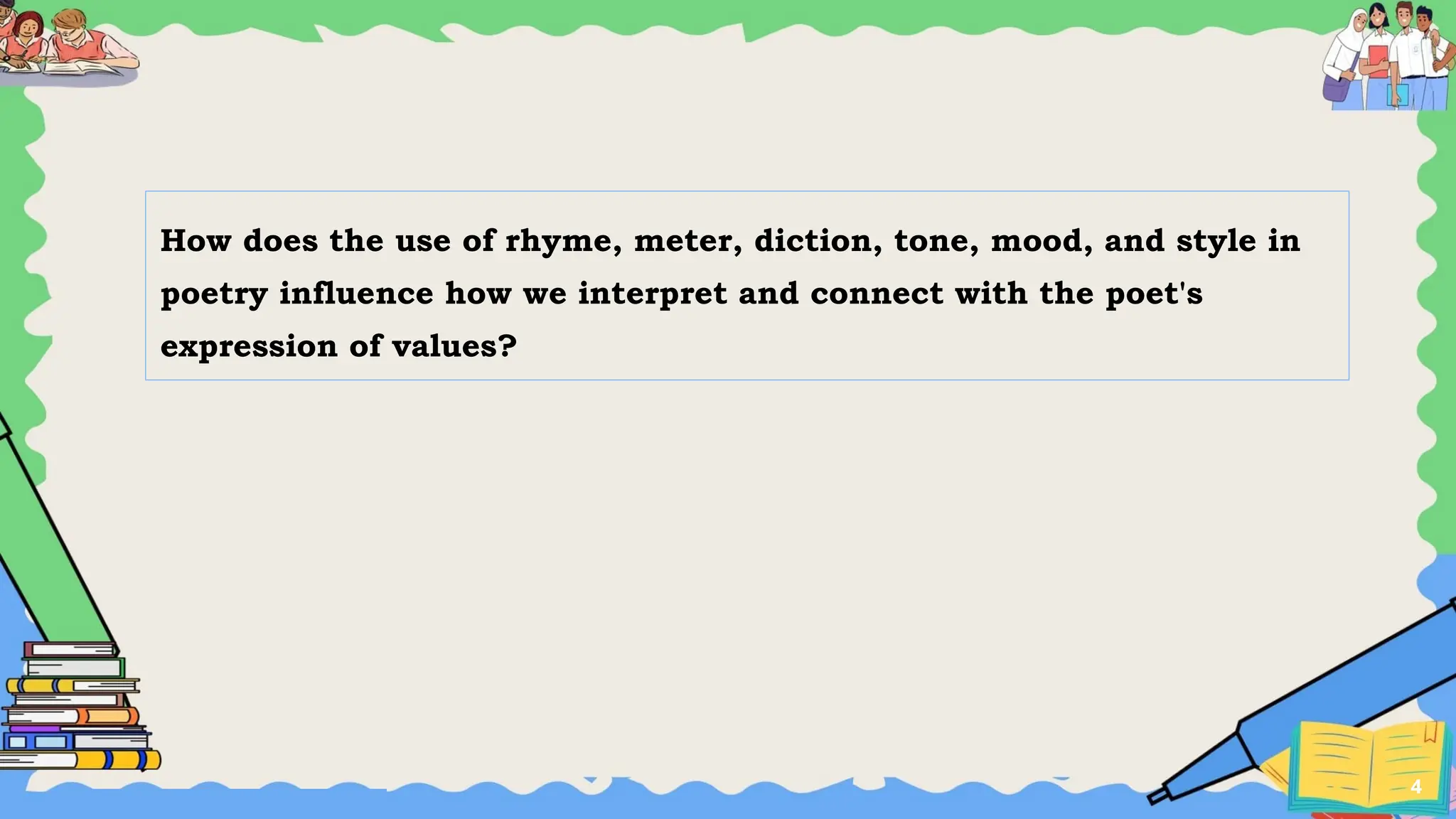 Week 4-Elements of Expression- Rhyme and Meter | PPTX