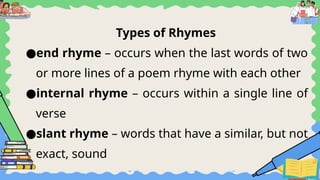 Week 4-Elements of Expression- Rhyme and Meter | PPTX