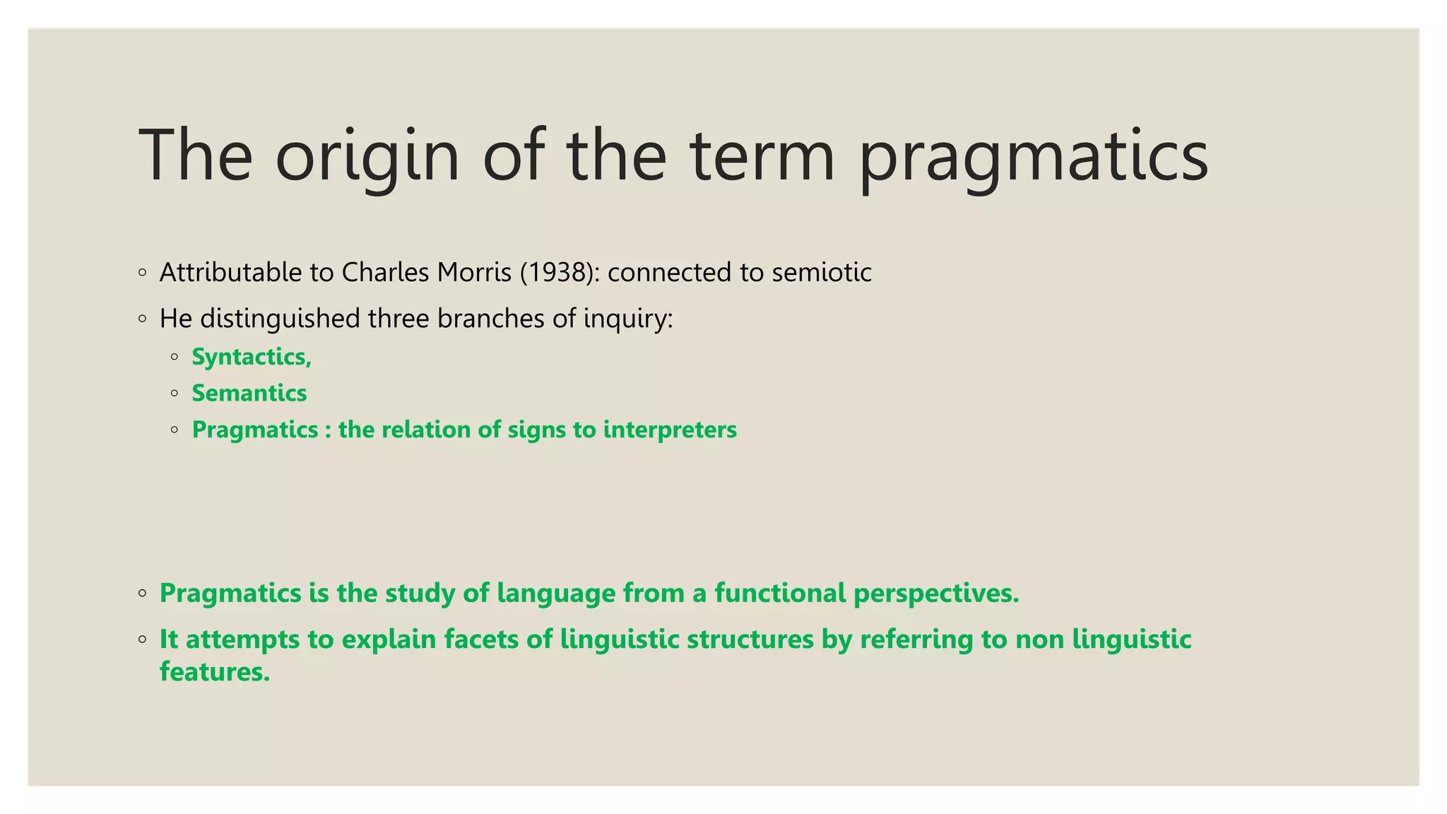 pragmatics | PPTX