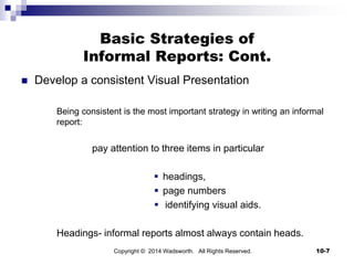 Week 4 - Informal Reports and Email | PPTX