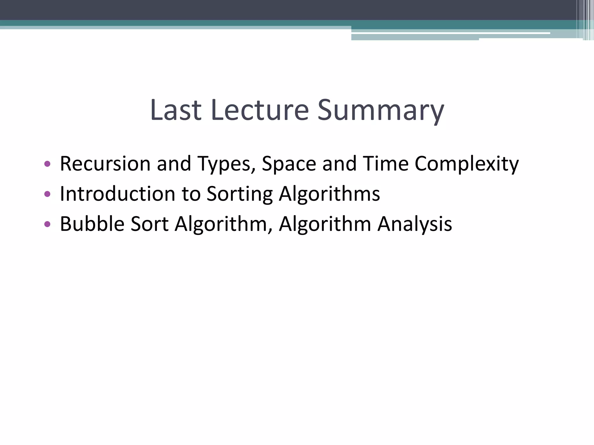 Sorting Algorithms Ppt