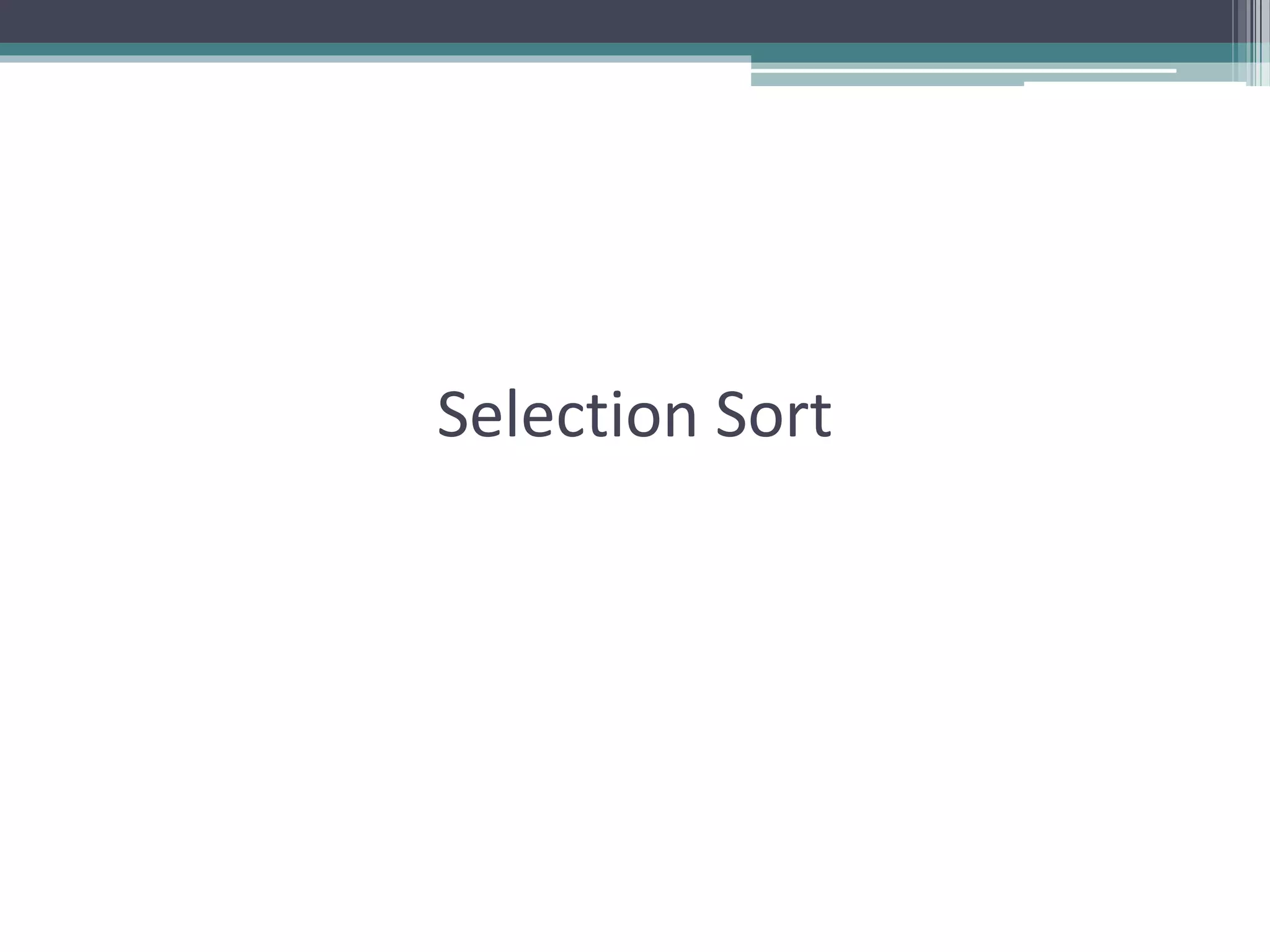 Sorting Algorithms Ppt